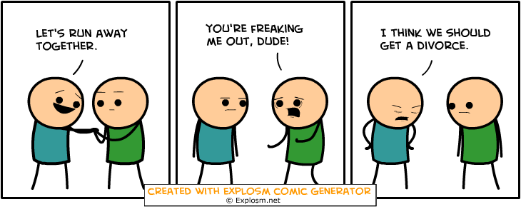 The Cyanide and Happiness random comic generator is pretty awesome ...