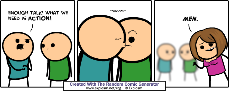 The Cyanide and Happiness random comic generator is pretty awesome ...