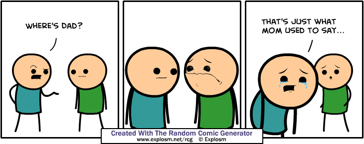 The Cyanide and Happiness random comic generator is pretty awesome ...